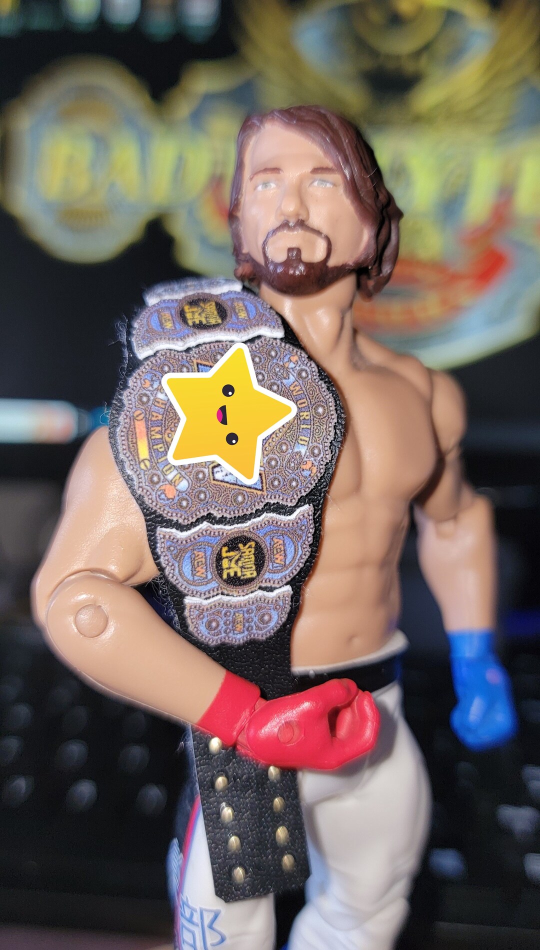 Custom World Championship Belt for Wrestling Figures V5, Custom Samoa ...