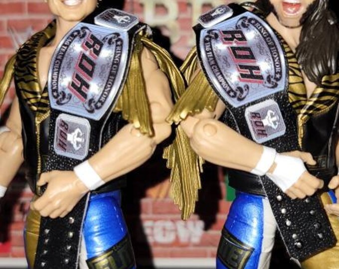Custom Ring of Honor Tag Team Championship Belts for Wrestling - Etsy