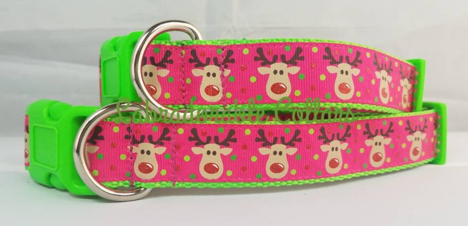 Christmas Dog Collar Reindeer Dog Collar Rudolph Dog Collar - Etsy
