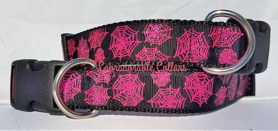 Halloween Dog Collar Spider Web Dog Collar - Etsy