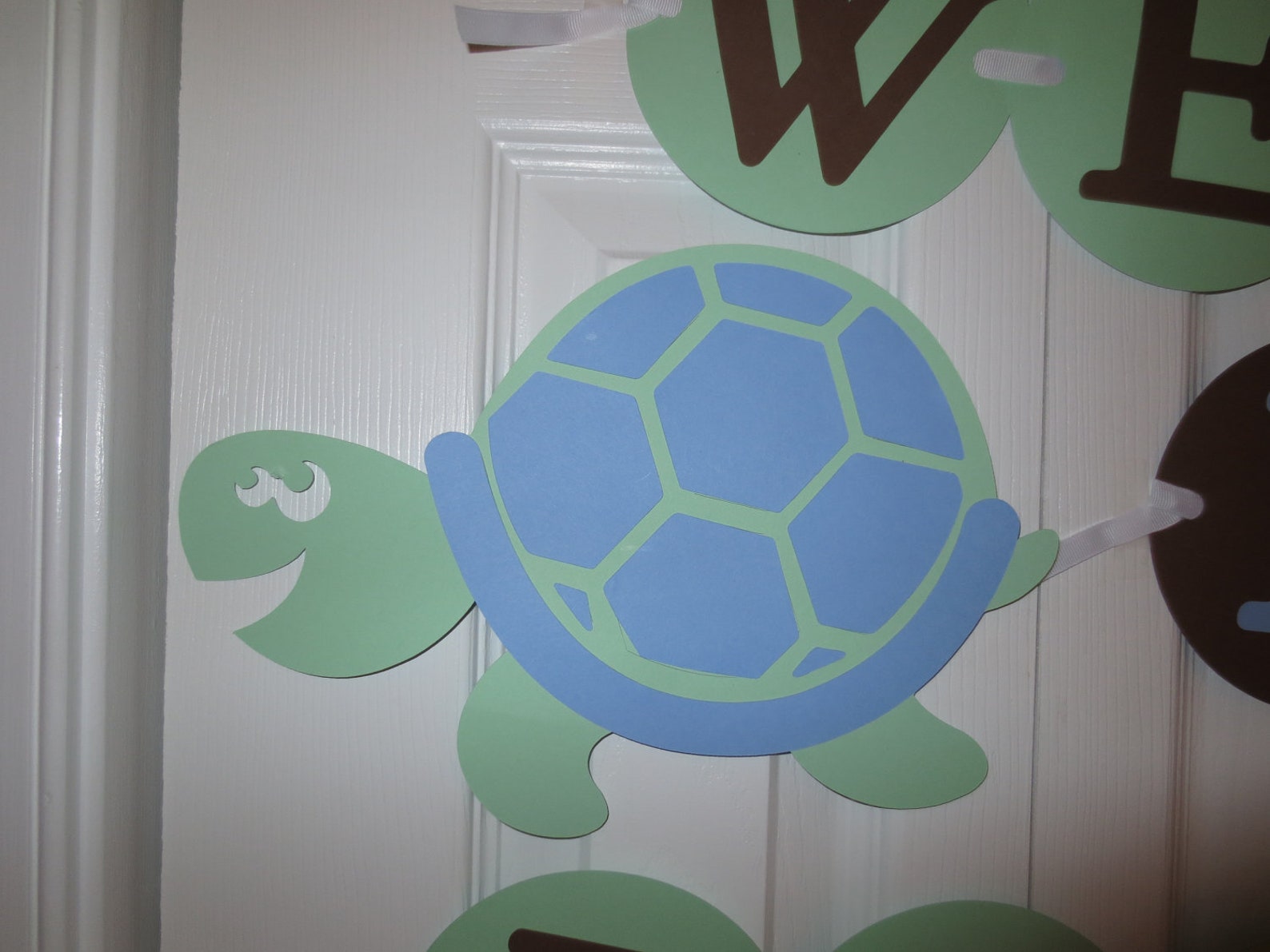 Baby Shower Banner Turtle Theme Personalized With Name - Etsy