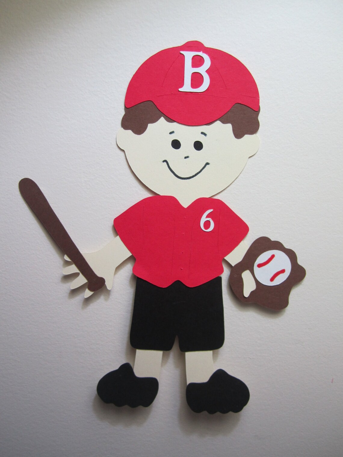 Baseball player die cut | Etsy