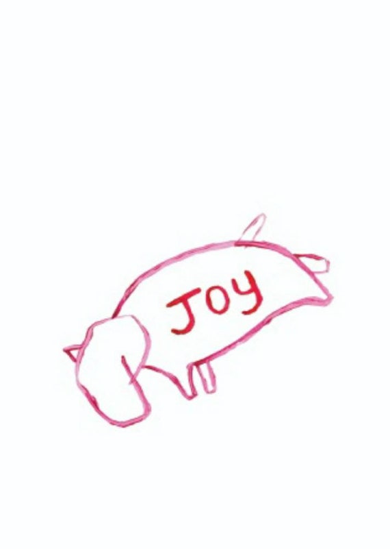 A3 Joy Dog Digital Art Print From Acrylic Hand Painted | Etsy