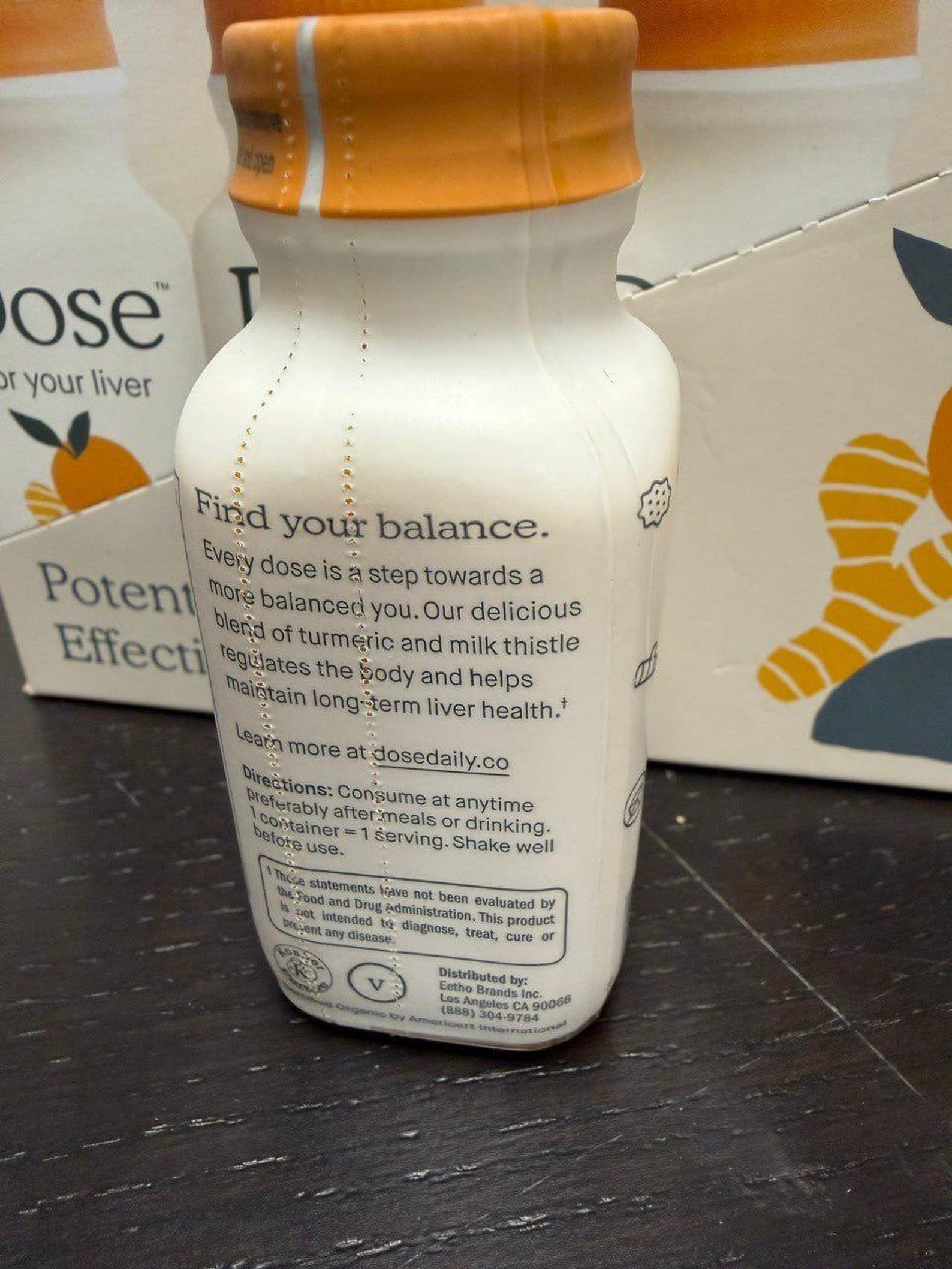 DOSE Liver Detox Shots 2oz Organic Turmeric Milk Thistle Dandelion 12 ...