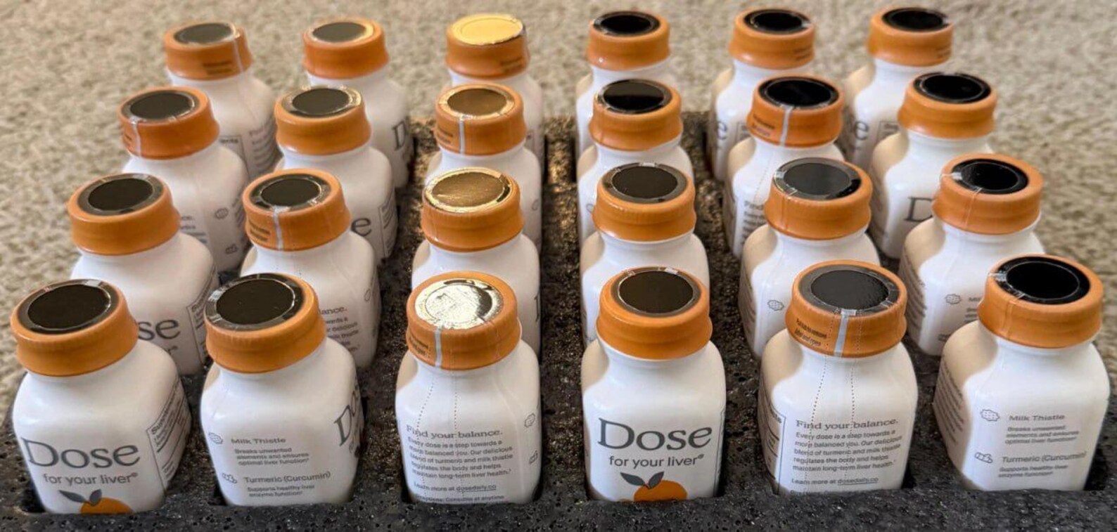DOSE Liver Detox Shots 2oz Organic Turmeric Milk Thistle Dandelion 12 ...