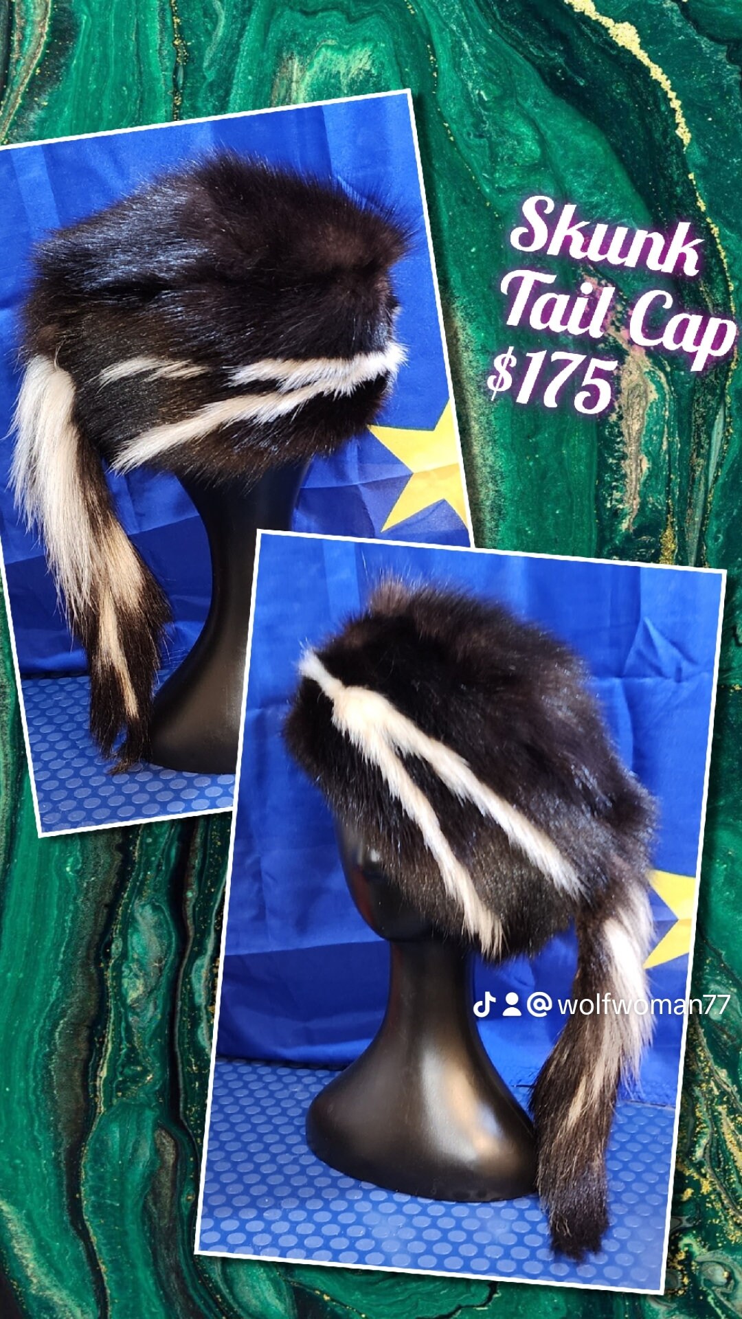 Skunk Tail Hat - Etsy