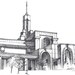 Printable LDS Bountiful Temple Drawing Ink wash and pen | Etsy