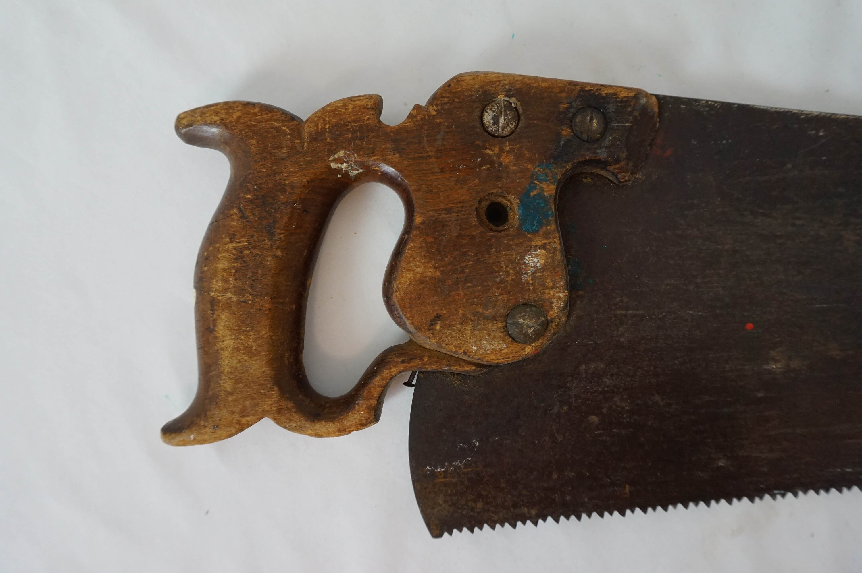 Early 1900s Warranted Superior Straight Back 26" Hand Saw / Vintage ...