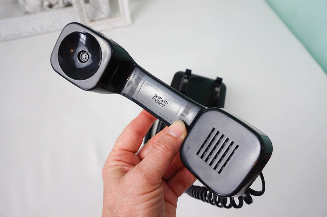 Working Black Push Button Telephone / Modern Retro 1980s - Etsy