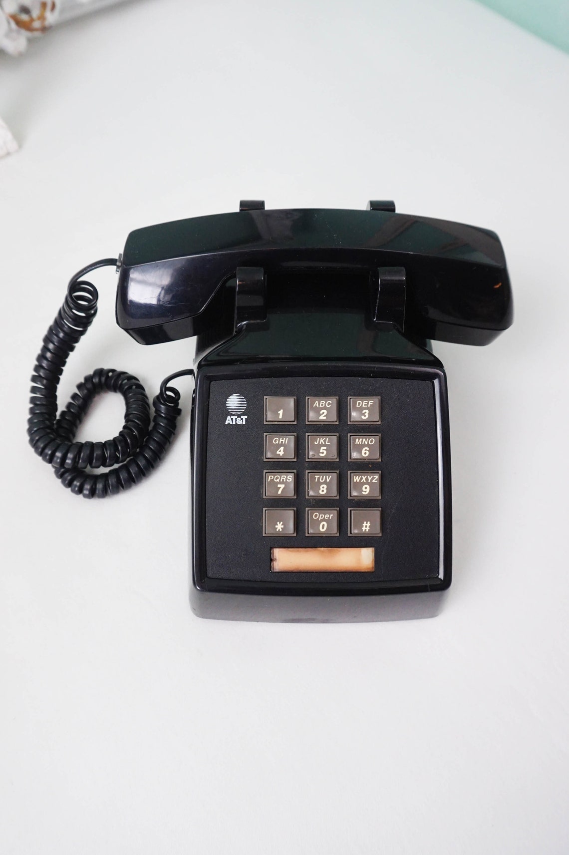 Working Black Push Button Telephone / Modern Retro 1980s - Etsy