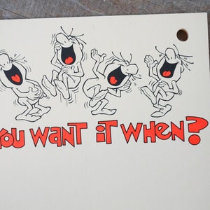 You Want It When Pad of Paper Stationery / Vintage Ephemera - Etsy