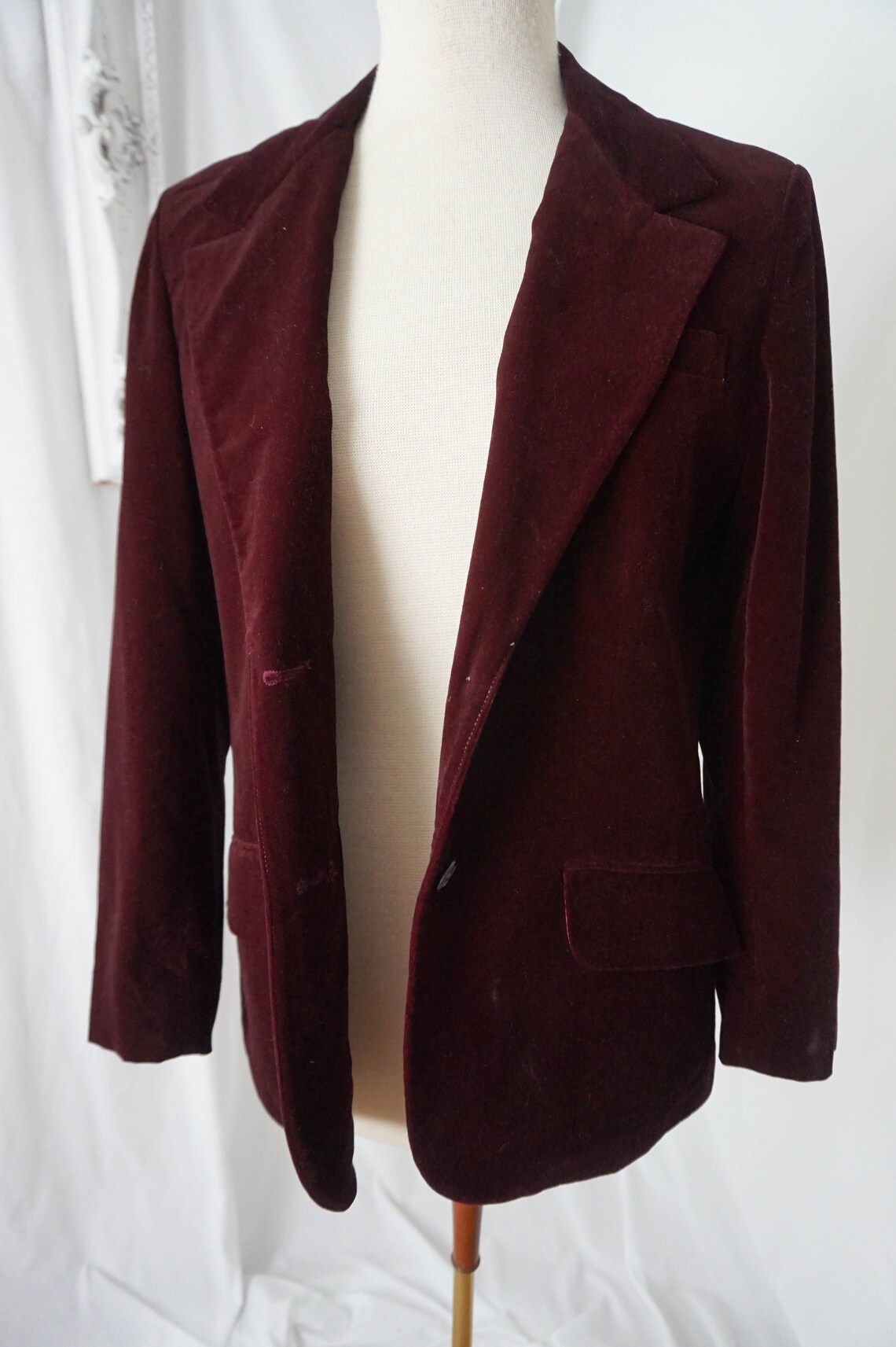 Purple Velvet Women's Jacket / Vintage Business Suit Coat - Etsy