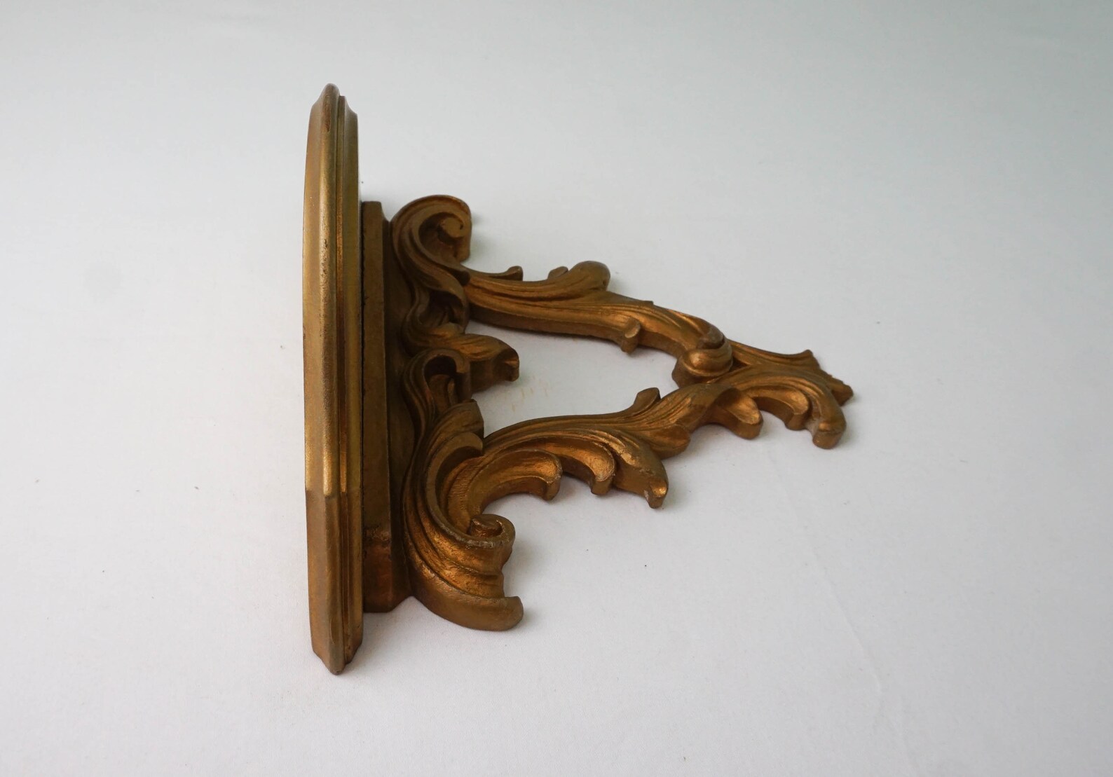 PAIR of TWO Small Syroco Wood Shelves With Ornate - Etsy