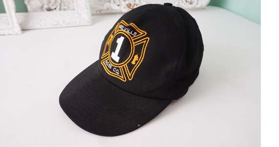 Firefighter Ball Cap Melville Fire Department / Blac… - Gem