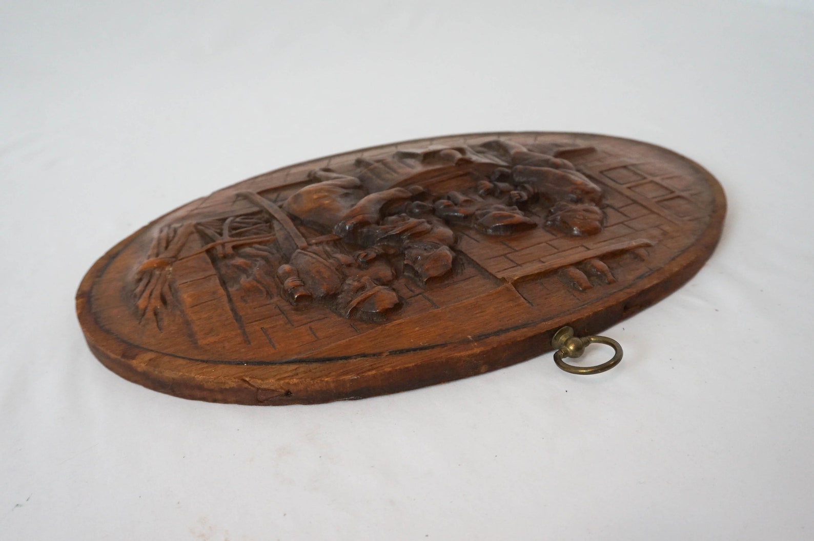 Carved Wood Colonial Tavern Plaque / Vintage Antique Wood | Etsy