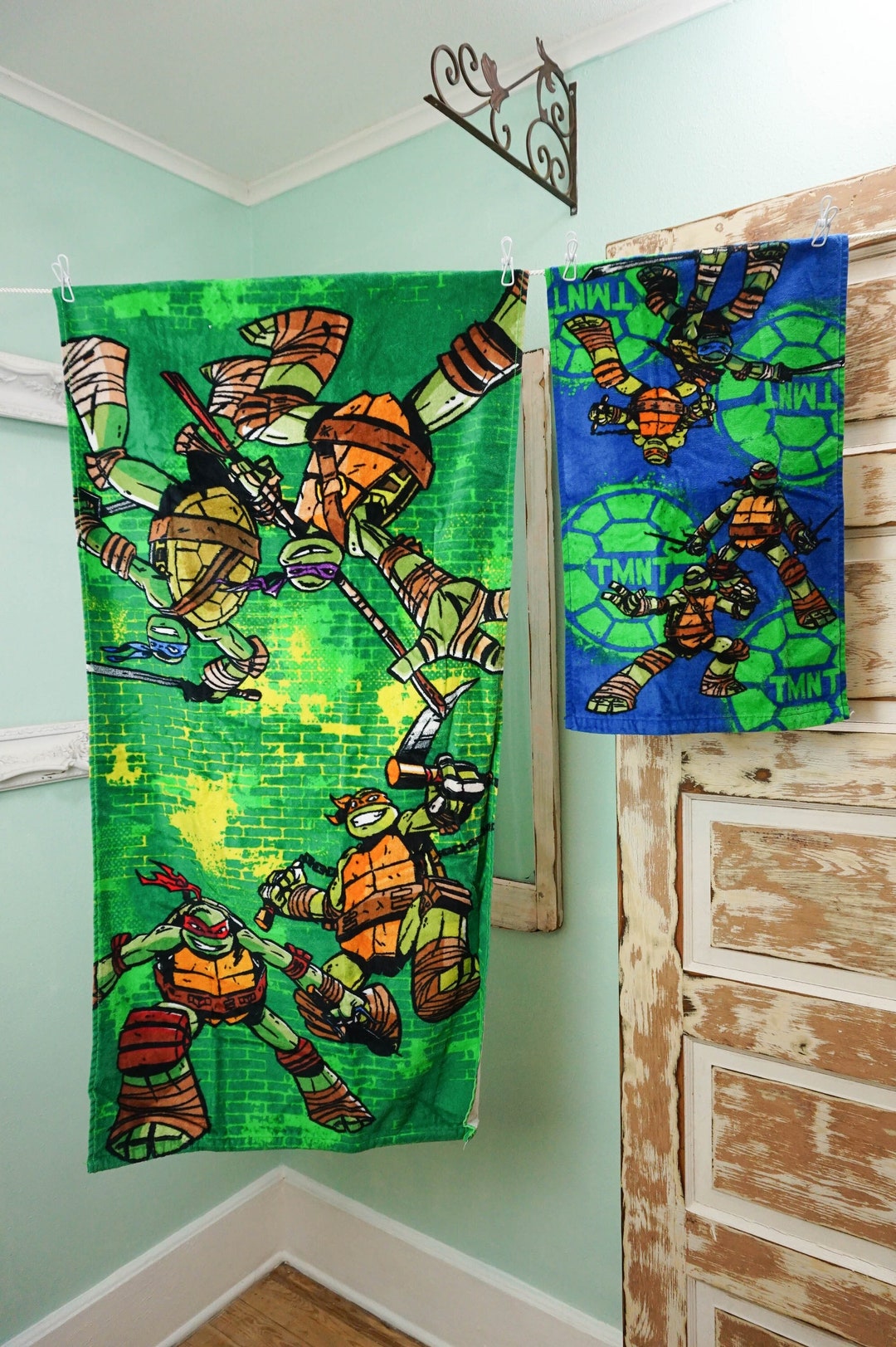 CHOOSE TMNT Bath or Hand Towel / Teenage Mutant Ninja Turtles / Vintage ...
