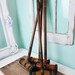 Set of THREE Antique Croquet Balls / Vintage Turned Wood / Repurpose ...