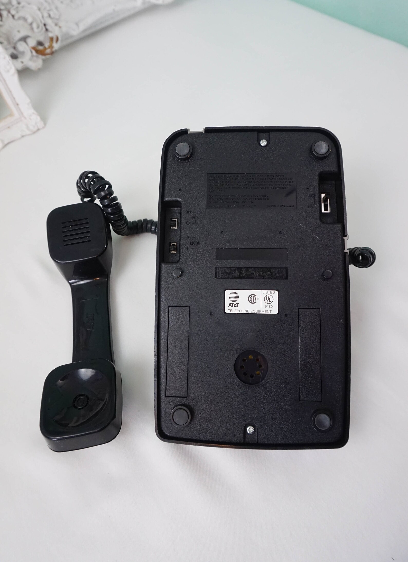 Working Black Push Button Telephone / Modern Retro 1980s Vintage ...