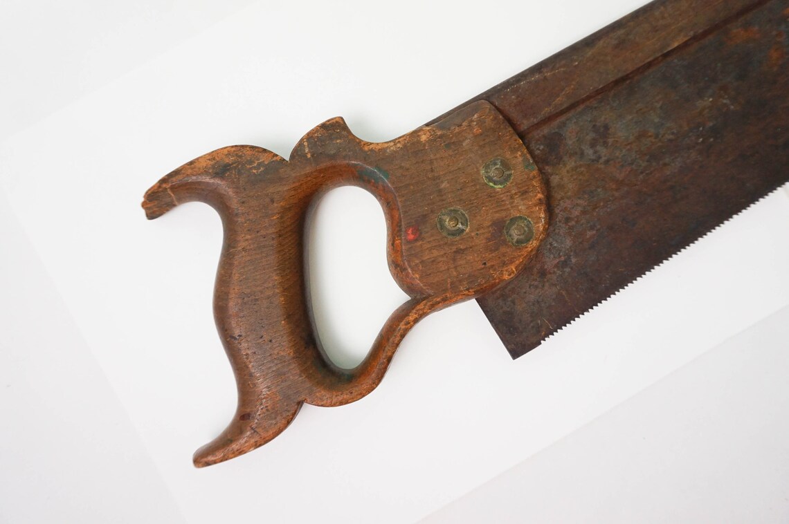 1800s Warranted Superior Back Saw Pat 1867 / Small Antique Disston Hand ...