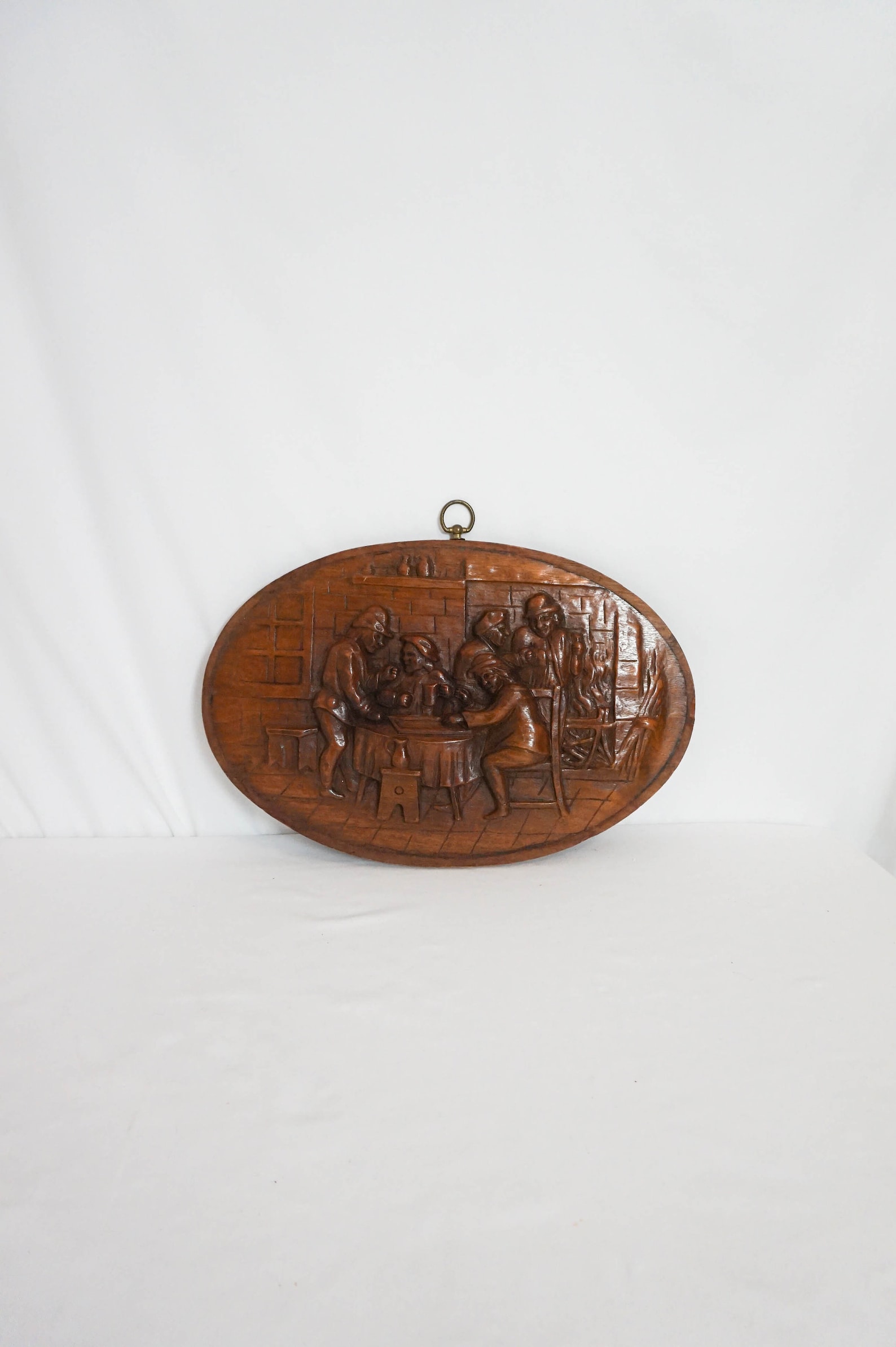 Carved Wood Colonial Tavern Plaque / Vintage Antique Wood | Etsy