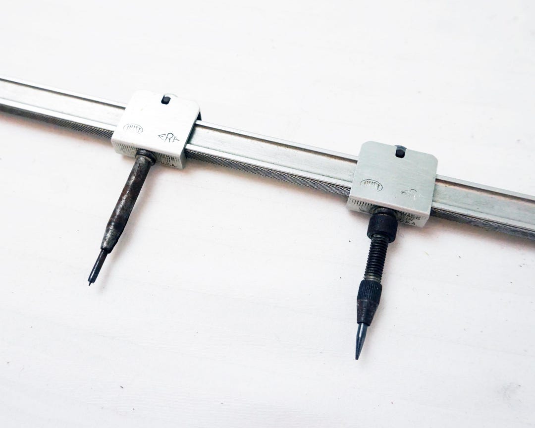 Large 38" Draftsman's Trammel Compass for Drawing Circles / Vintage ...