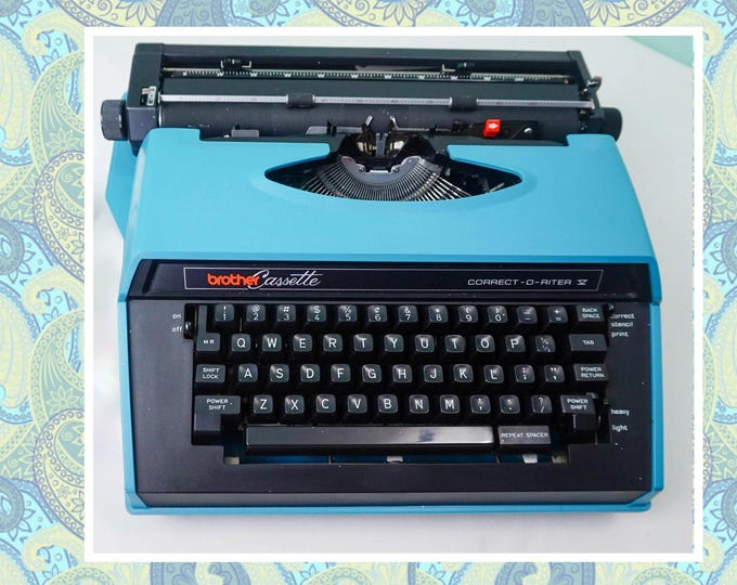 Brother Cassette Typewriter Model 4712 L Electric Typewriter / Vintage ...
