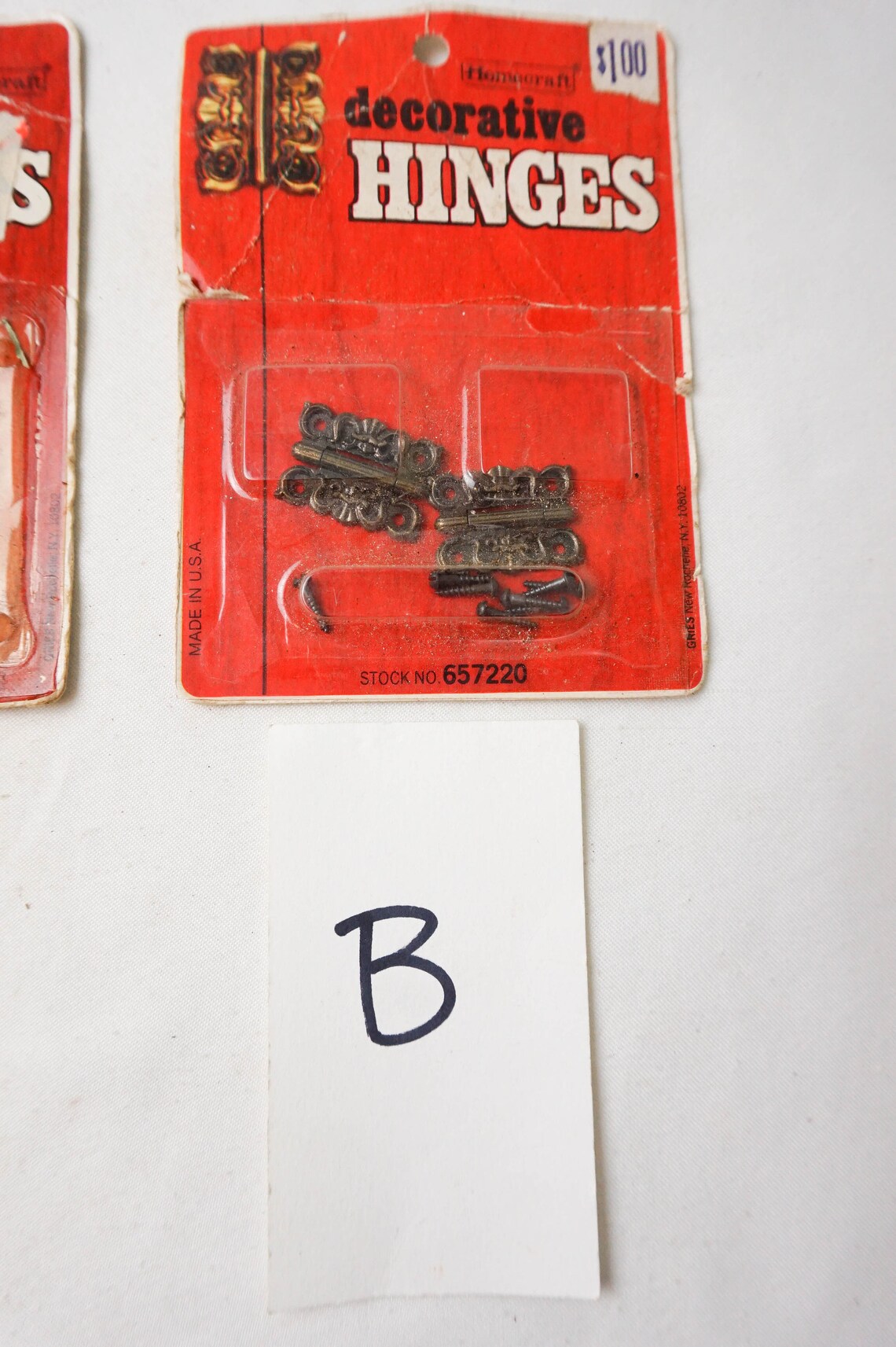 Tiny Metal Hinges for Craft Project / Vintage Retro Art - Etsy