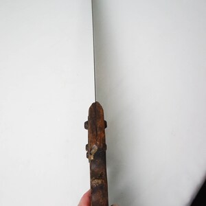 Very Old Hand Saw With Steel Handle Plate / Straight Back 26" Hand Saw ...