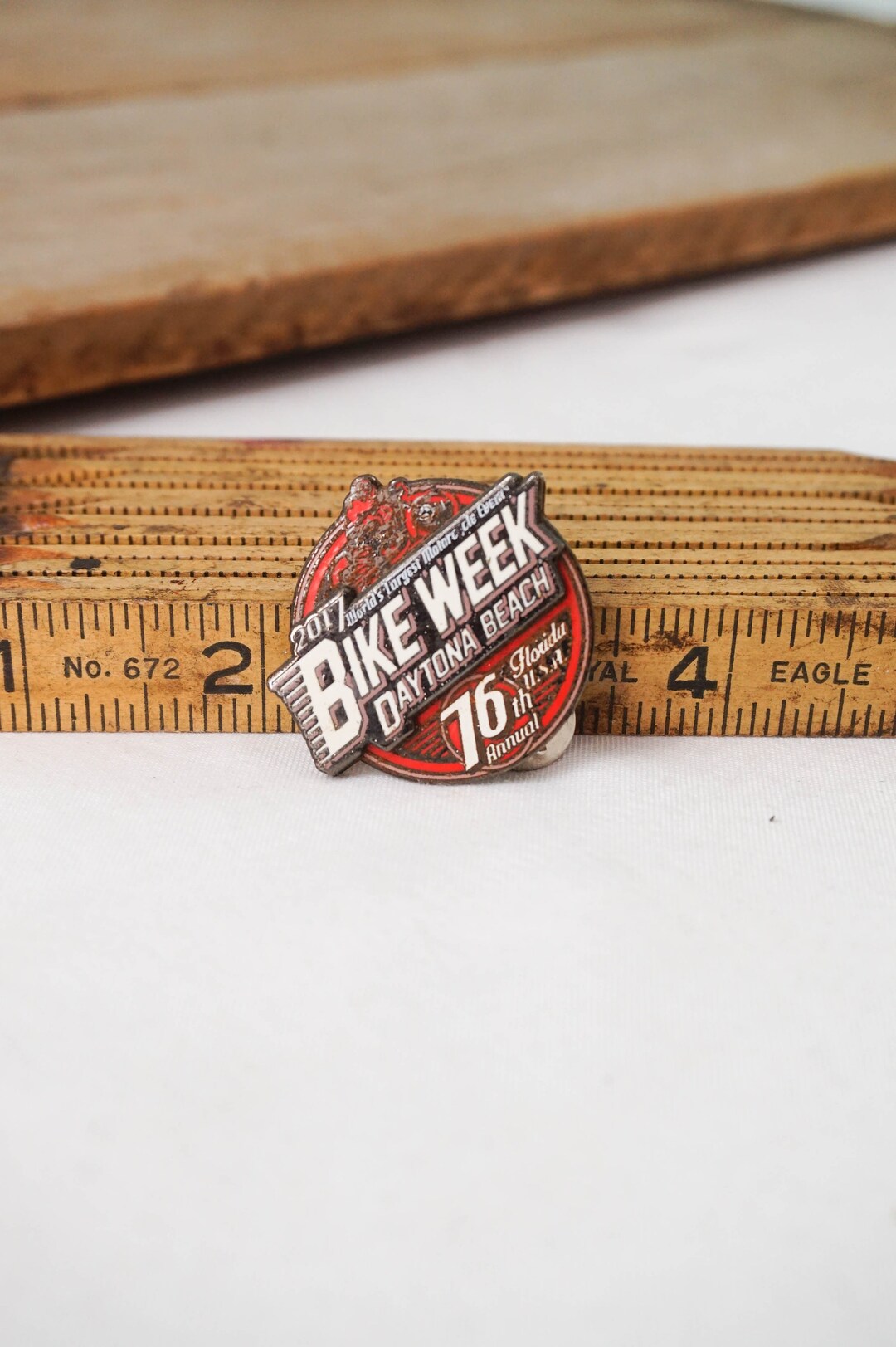 Official Bike Week Commemorative Pin / Daytona Beach Florida Motorcycle ...
