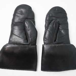 Shearling Lined Harley Davidson Leather Mittens With Large Gauntlet ...
