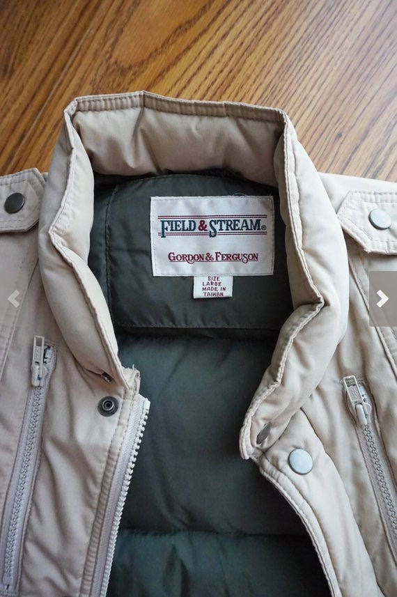 Field and Stream Down Insulated Hunting Fishing Vest … - Gem