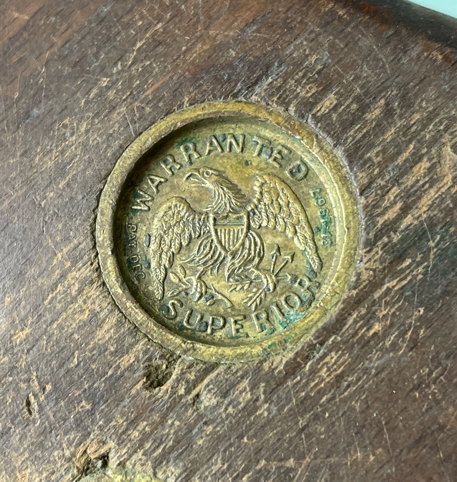 1800s Warranted Superior Back Saw Pat 1867 / Small Antique Disston Hand ...