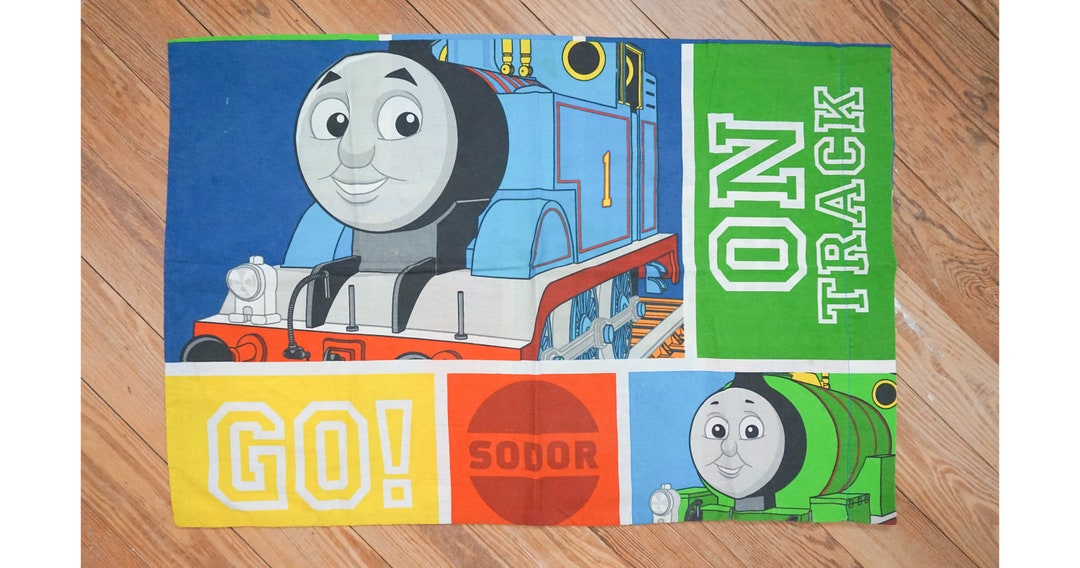 Single Thomas the Tank Engine Pillowcase / Vintage Childrens Cartoon ...