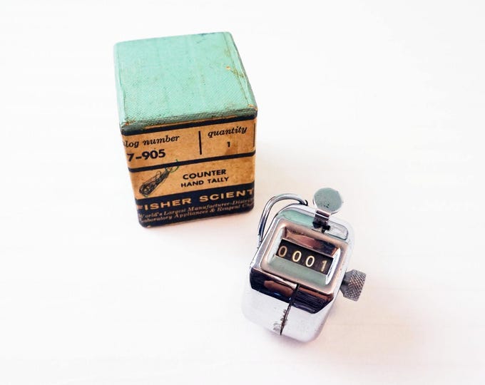 Fisher Scientific Hand Tally Counter / Vintage Chrome Gadget ...