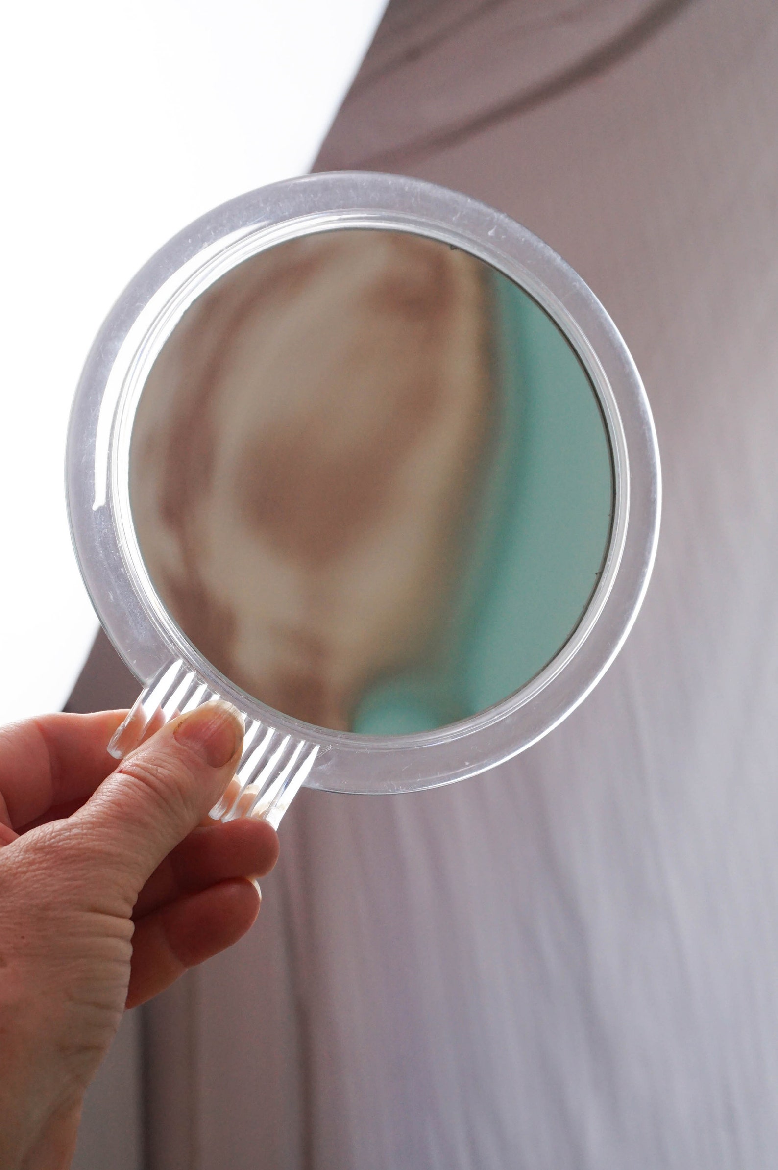 Mod Clear Lucite Hand Mirror / Vintage Modern Boudoir Bath - Etsy