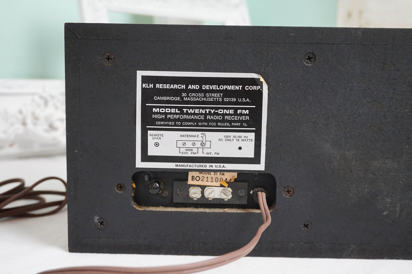 KLH Twenty One 21 Small Stereo Radio With Wood Cabinet / - Etsy