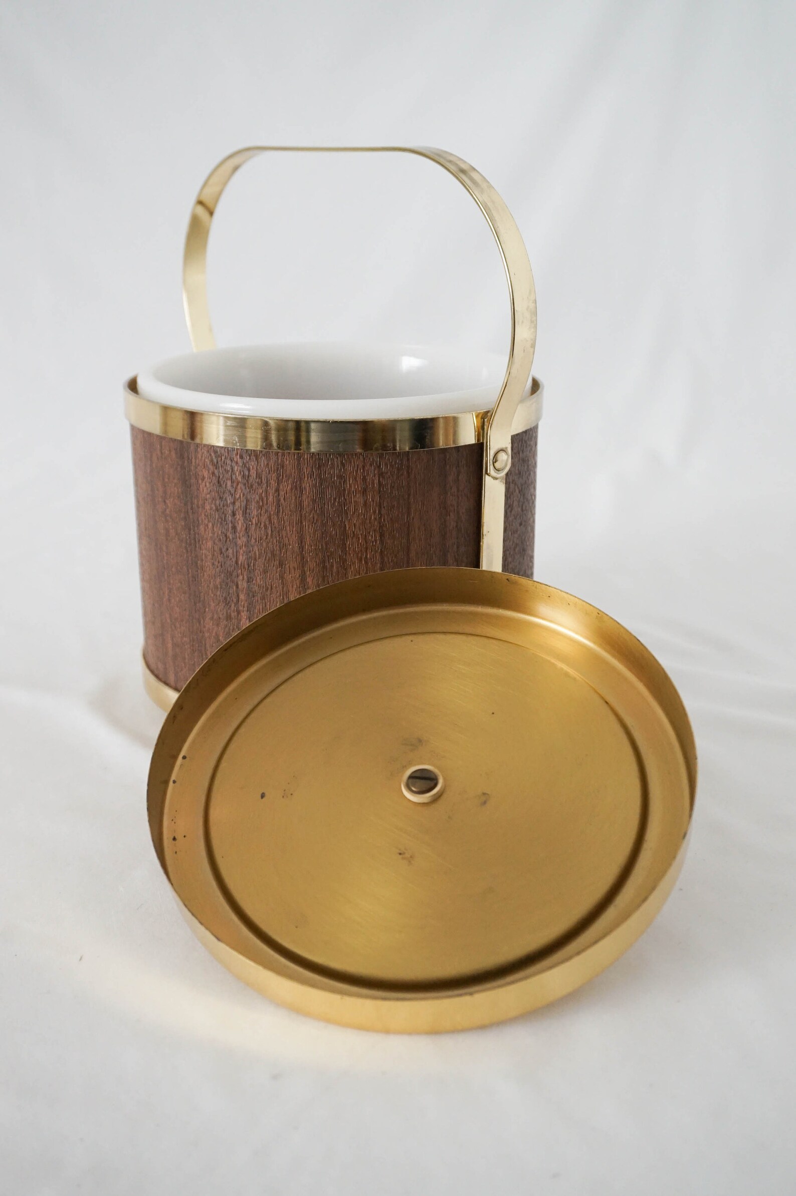 Ernest Sohn MCM Gold Leaf Bamboo Ice Bucket / Mid Century - Etsy