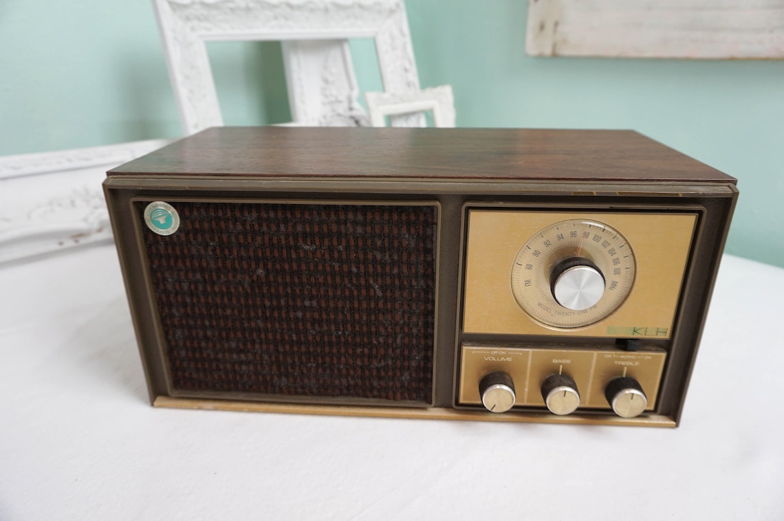 KLH Twenty One 21 Small Stereo Radio With Wood Cabinet / - Etsy