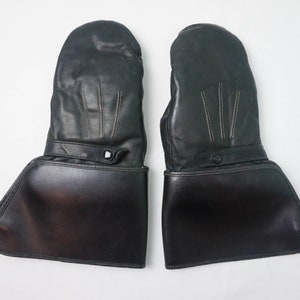 Shearling Lined Harley Davidson Leather Mittens With Large Gauntlet ...