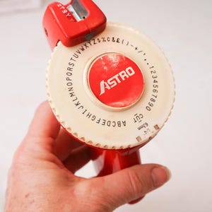Small Astro Label Maker With Tape / Vintage Retro Printing Tool / Mod ...