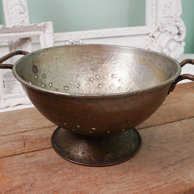 Copper Colander - Etsy