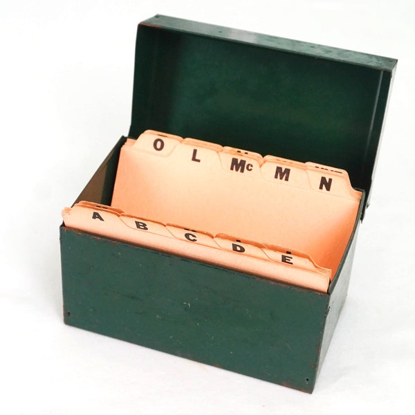 Address File Box - Etsy