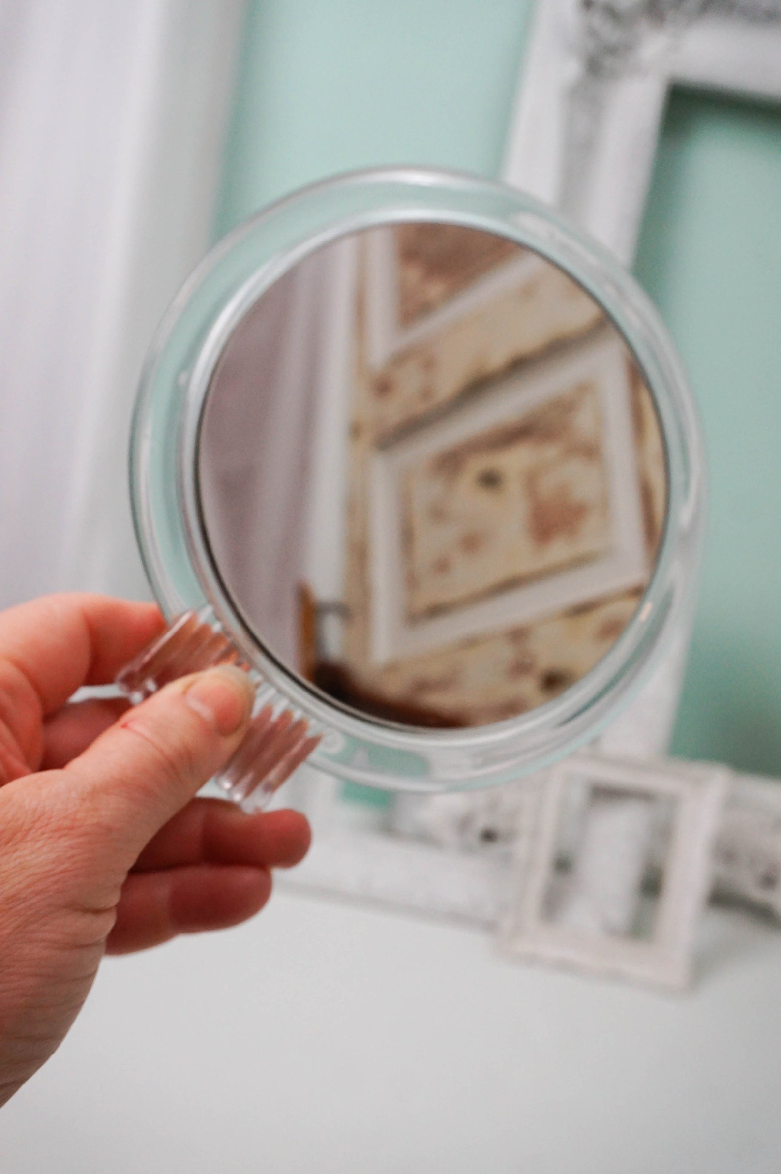 Mod Clear Lucite Hand Mirror / Vintage Modern Boudoir Bath - Etsy