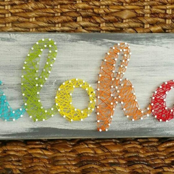 String Art Word - Etsy