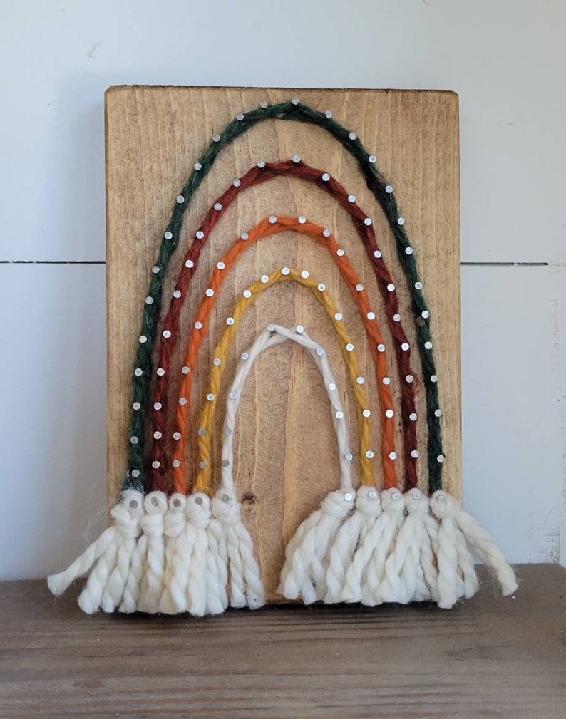 Boho Rainbow String Art - Etsy