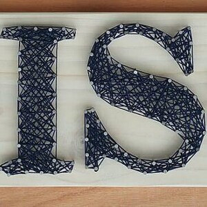 Personalized Name String Art Sign, Nursery Decor, Nail and String Wall ...