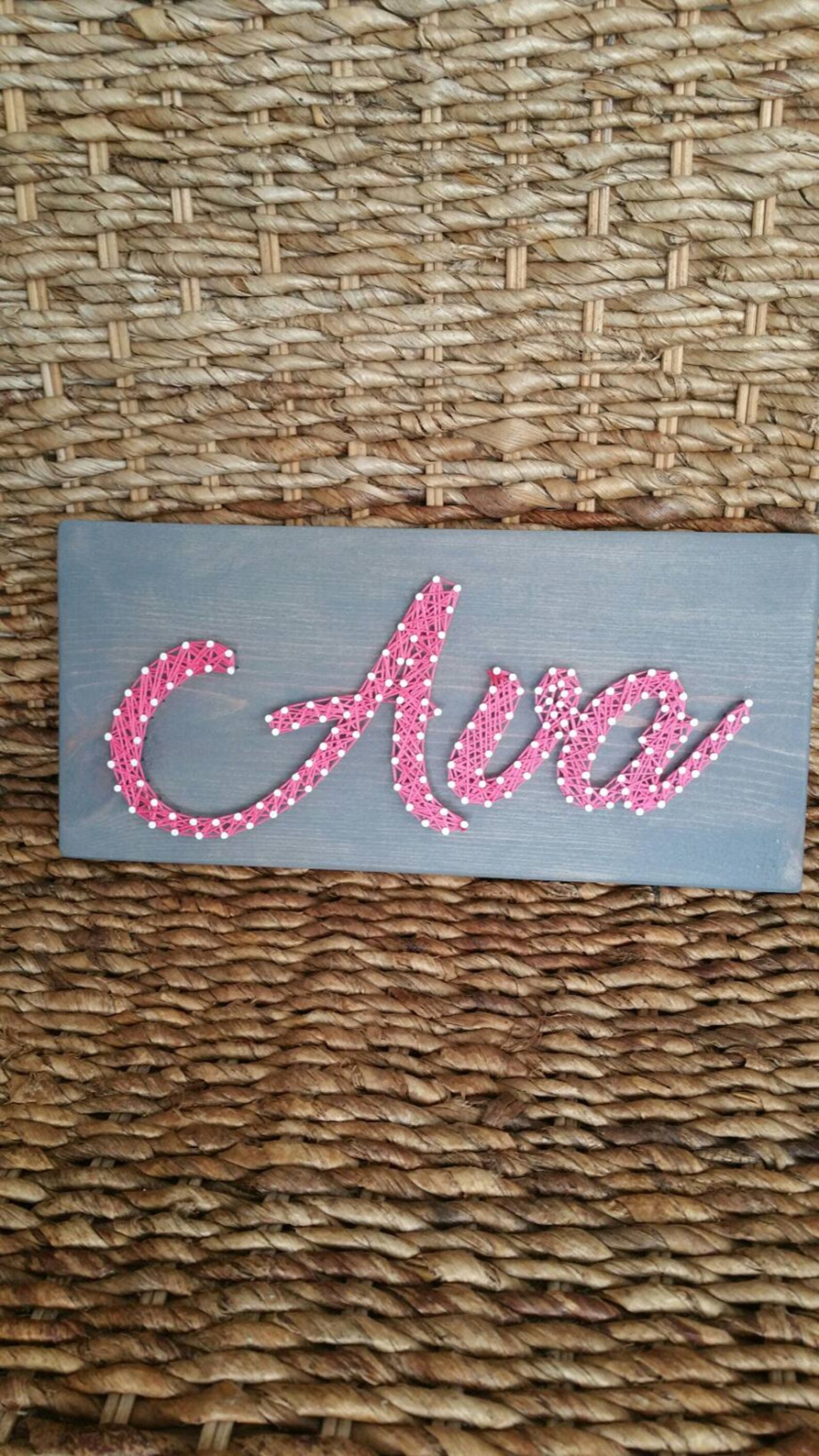 Personalized Name String Art Sign Nursery Decor Nail and - Etsy