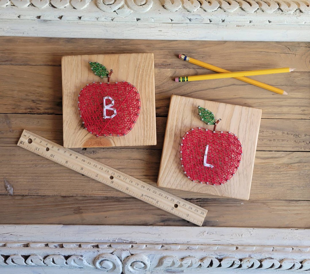 Teacher Appreciation Apple String Art - Etsy