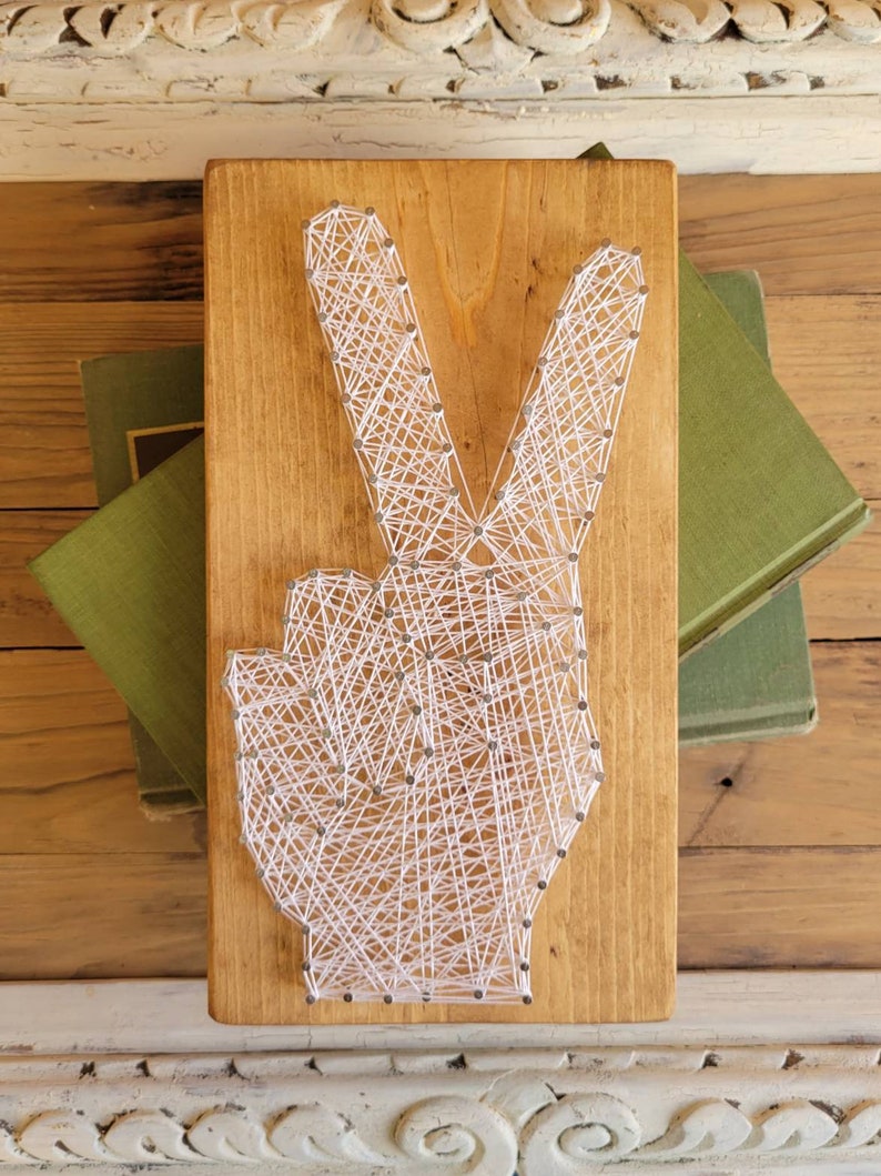 Peace Sign String Art - Etsy
