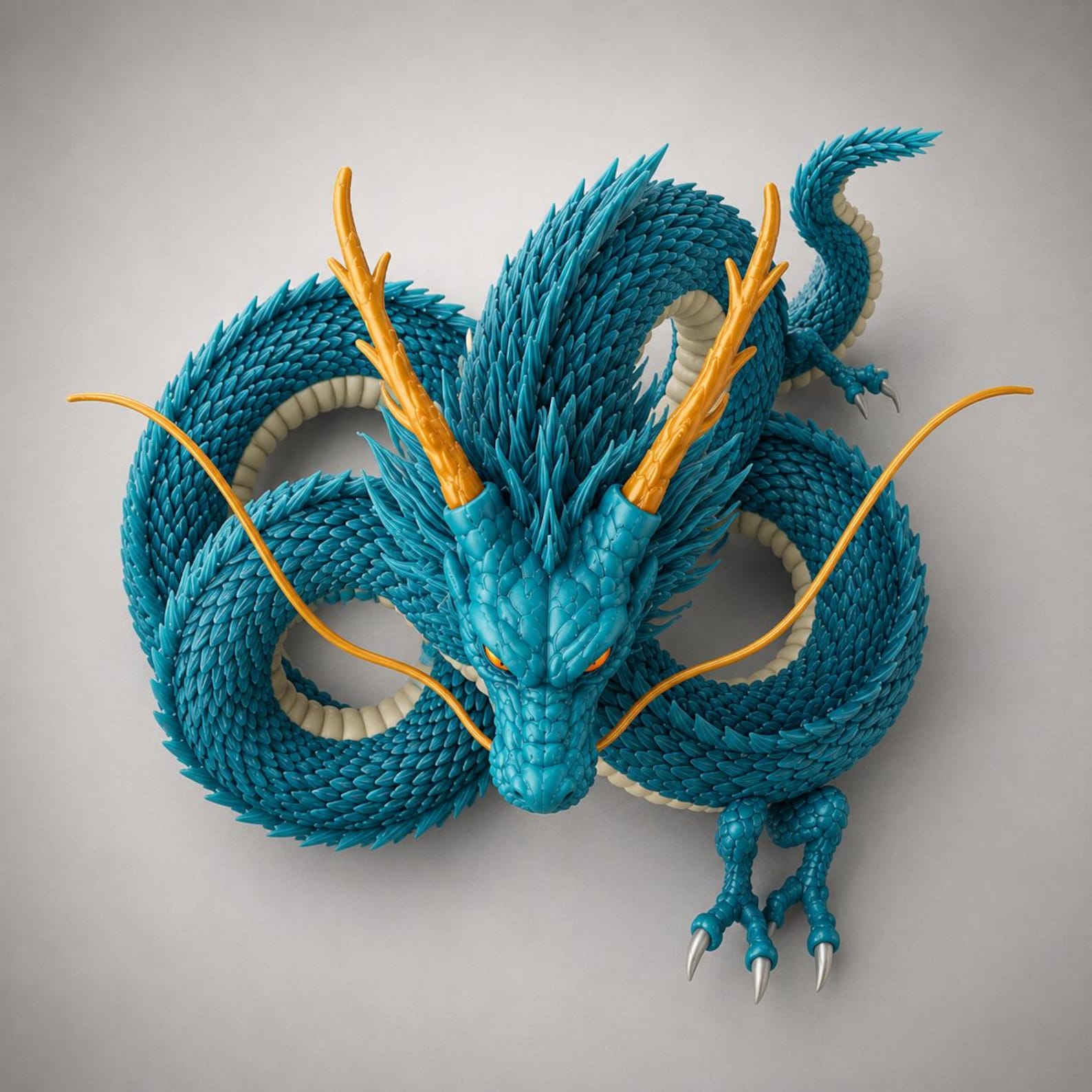 Fichier STL détaillé de dragon • Modèle 3D fantastique, figurine de ...